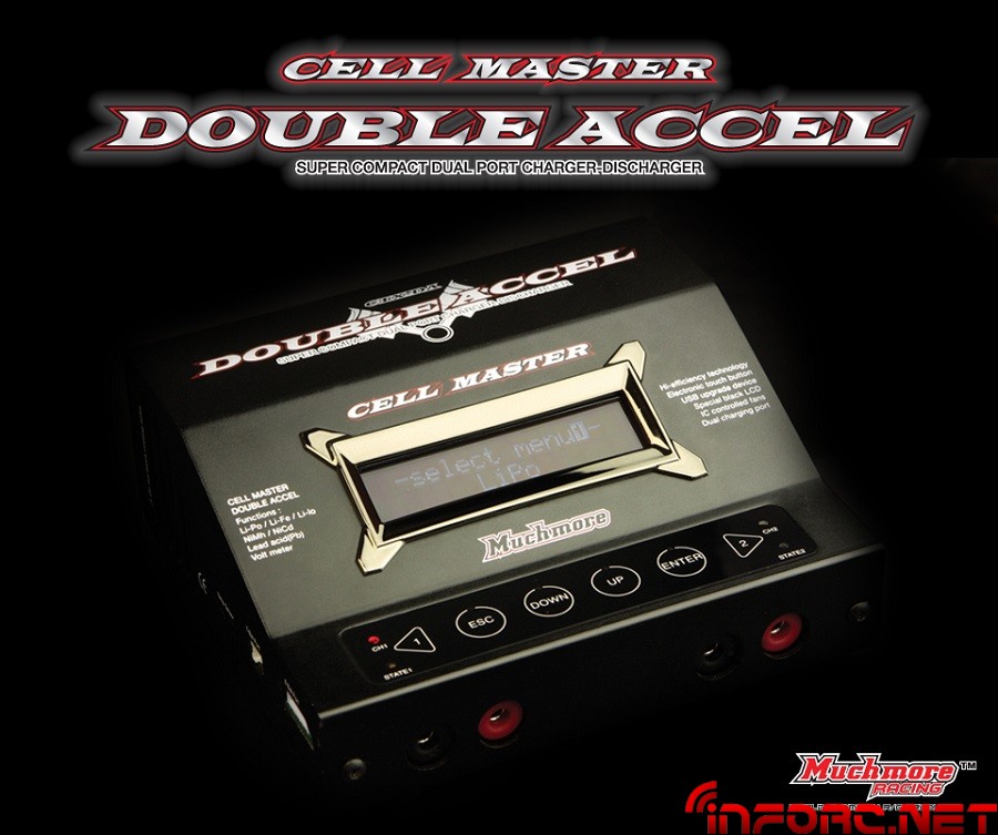 Nuevo cargador Cell Master Double Accel de Muchmore Racing - infoRC.net